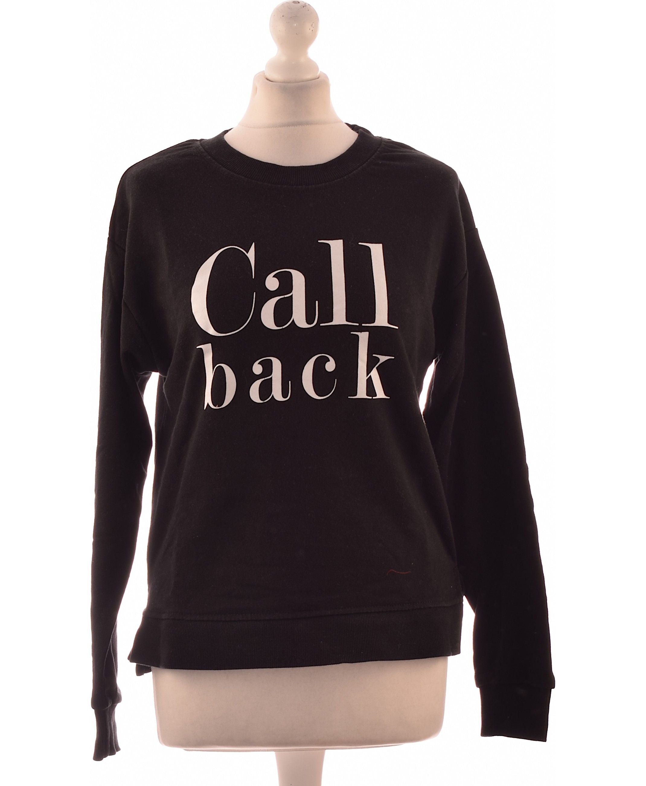 Pull d'occasion BERSHKA 36 Noir – Once Again