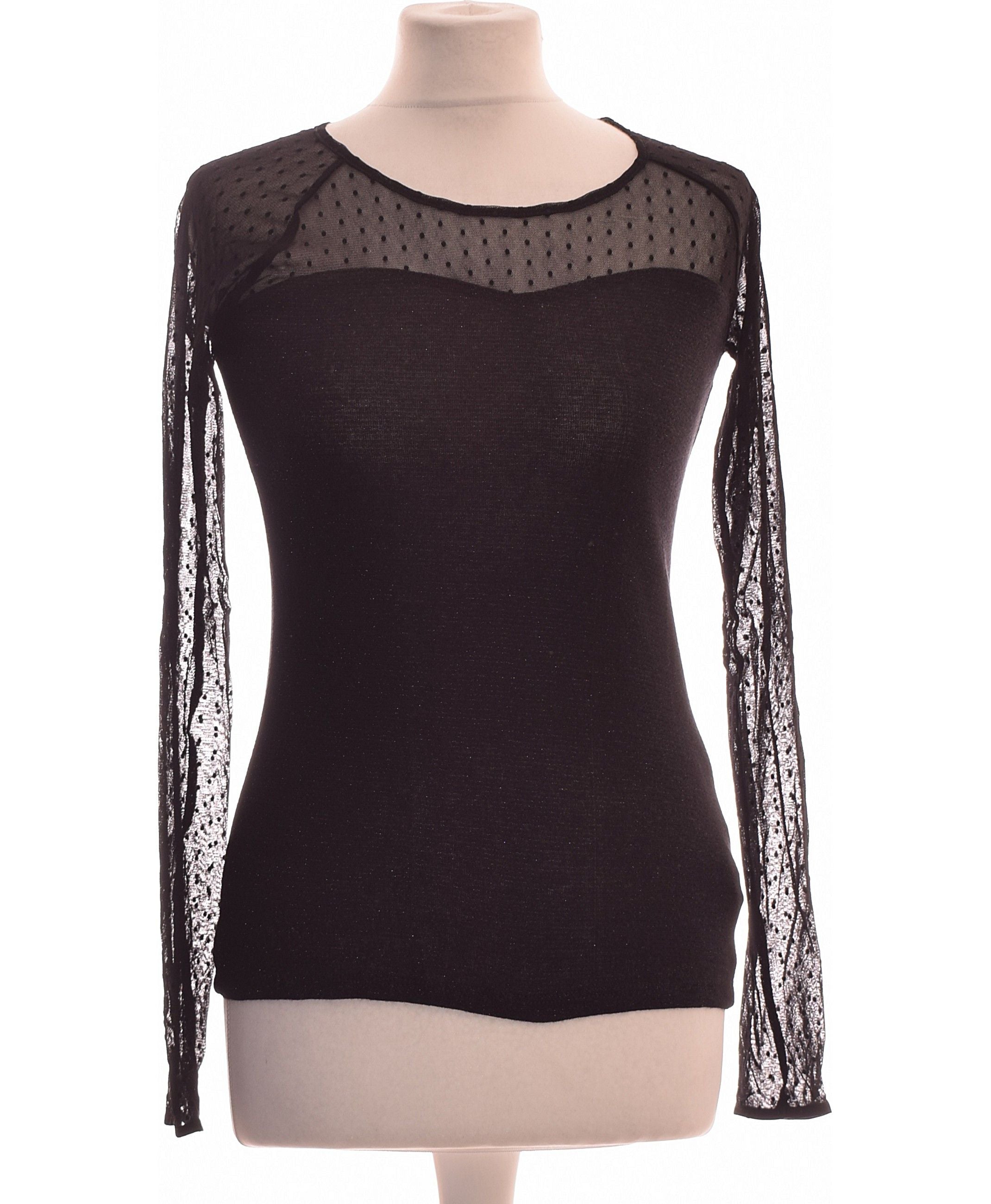 Top occasion BERSHKA 40 Noir - Vêtement en ligne – Once Again