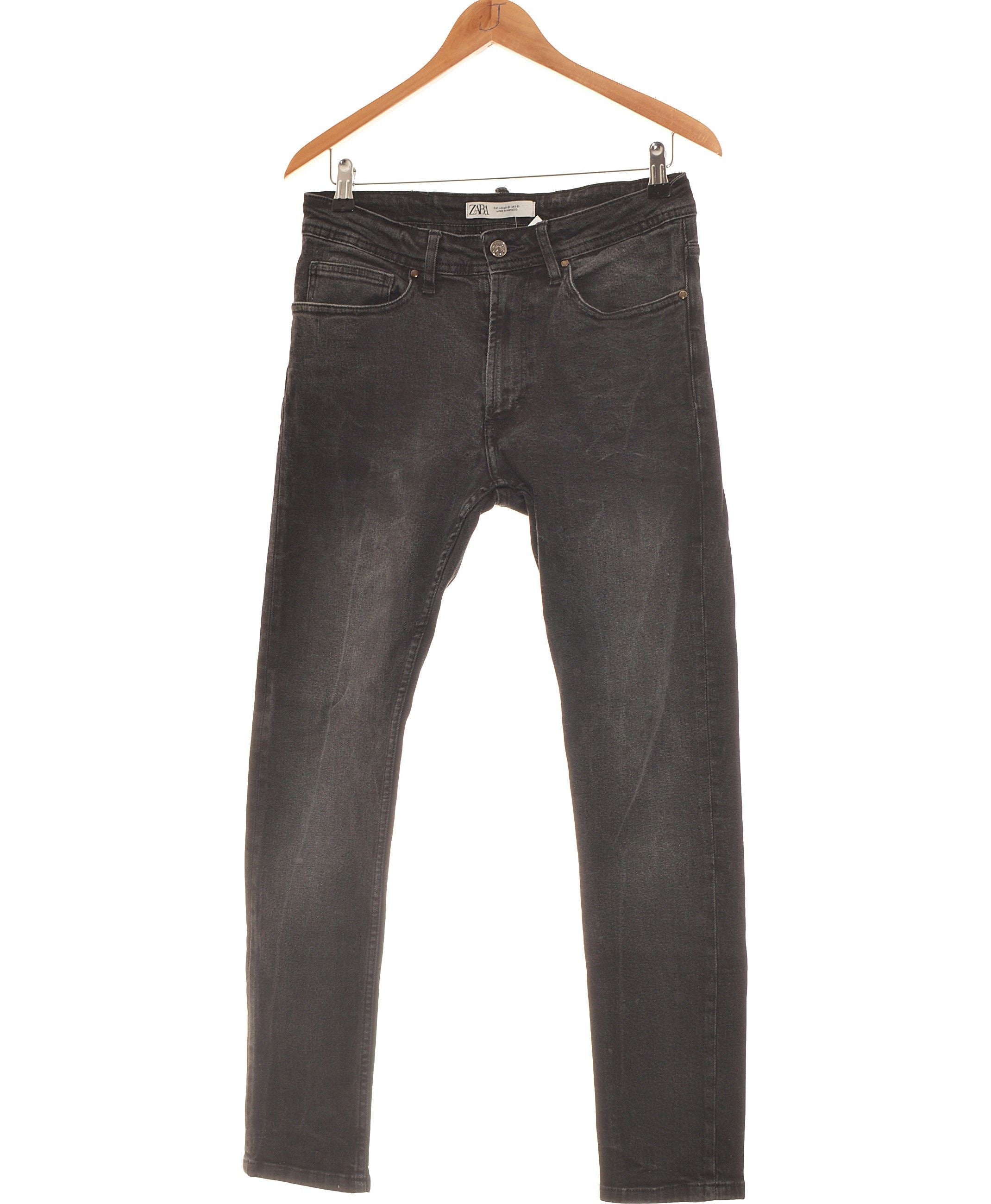 Jean d'occasion ZARA 40 Noir - Vêtement de marque – Once Again