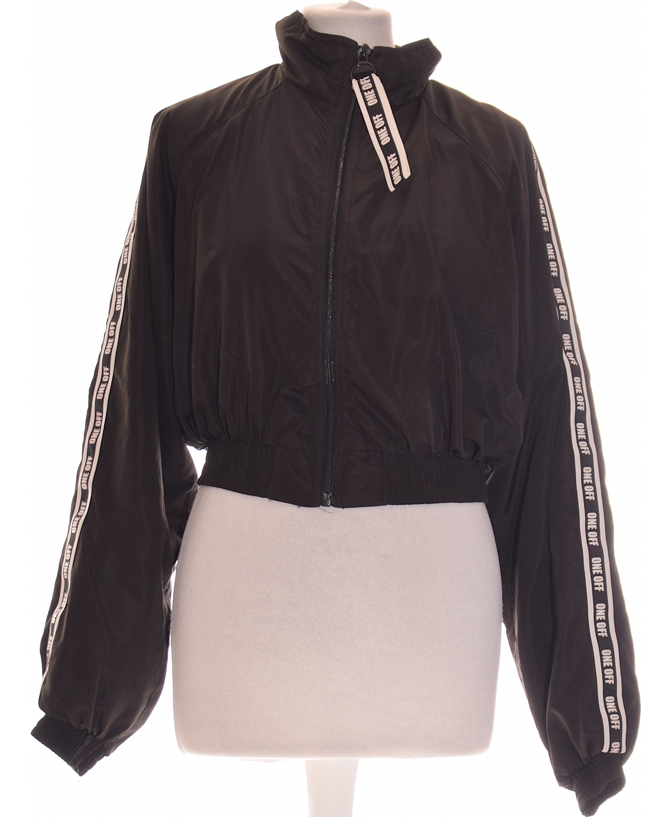 Veste d'occasion BERSHKA 36 Noir - Vêtement d'occasion – Once Again