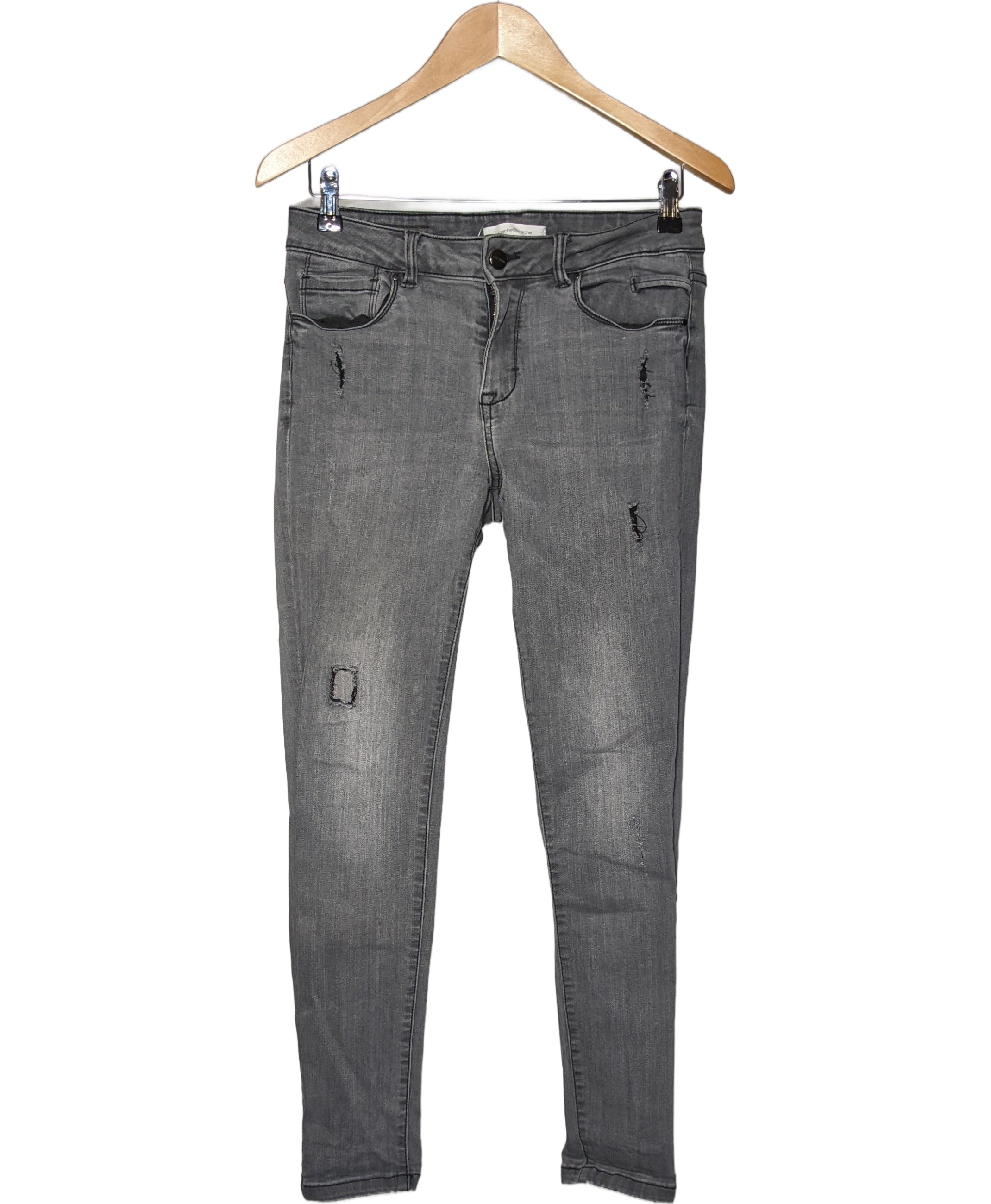 Jean d'occasion CACHE CACHE 38 Gris - Vêtement de marque – Once Again